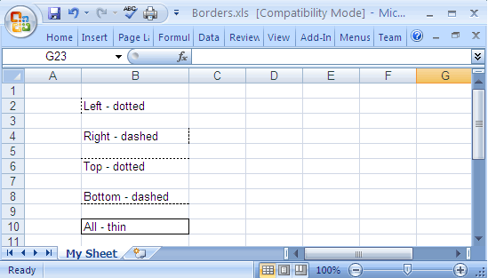 BE THE CODER Excel Java Excel API Examples How To Add Border To Excel Cells